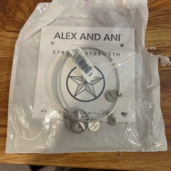 Alex and Ani | Jewelry | Alex And Ani Star Of Strength Charm Bangle ...